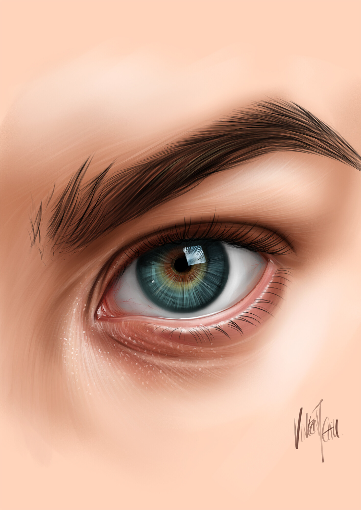 how to draw a realistic eye on procreate