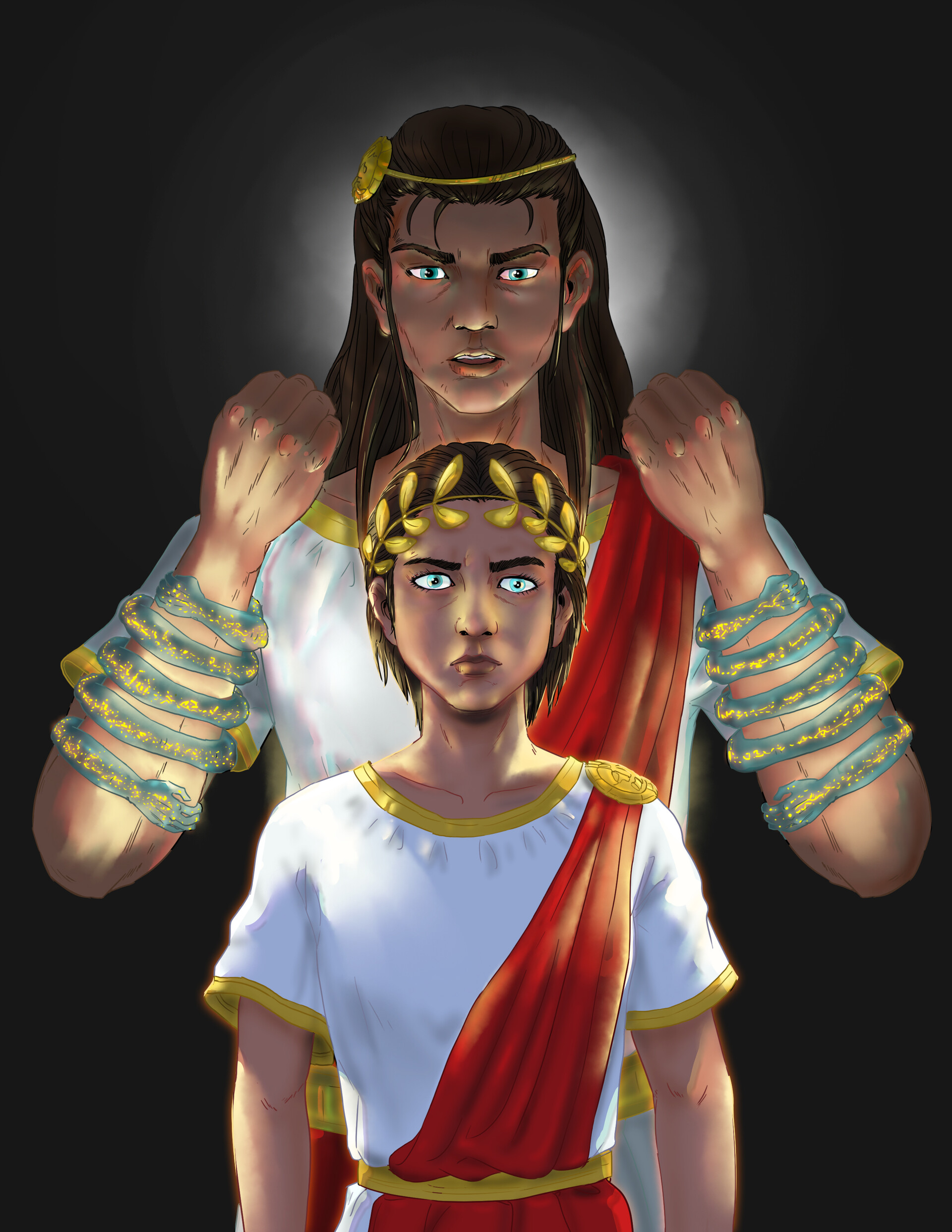 ArtStation - Young ennius and father oc comission done for lucas chavez