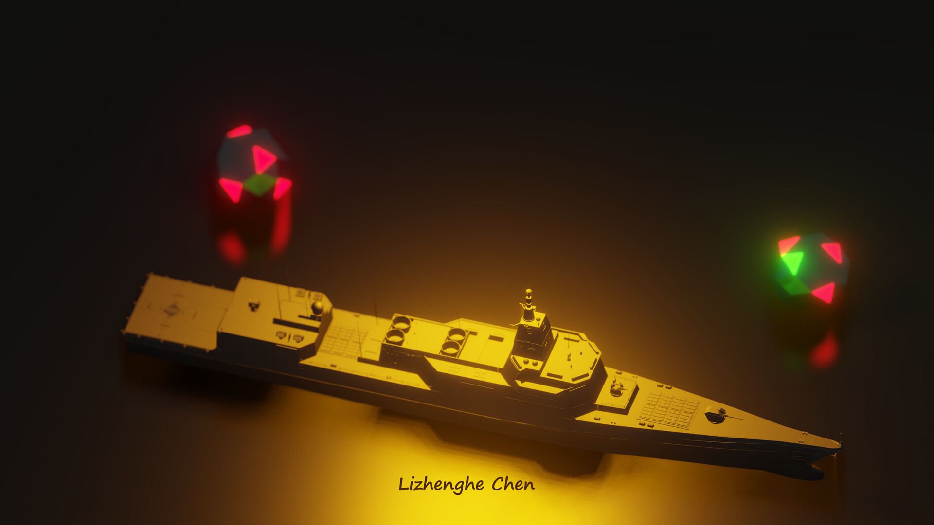 ArtStation - Type 055 destroyer