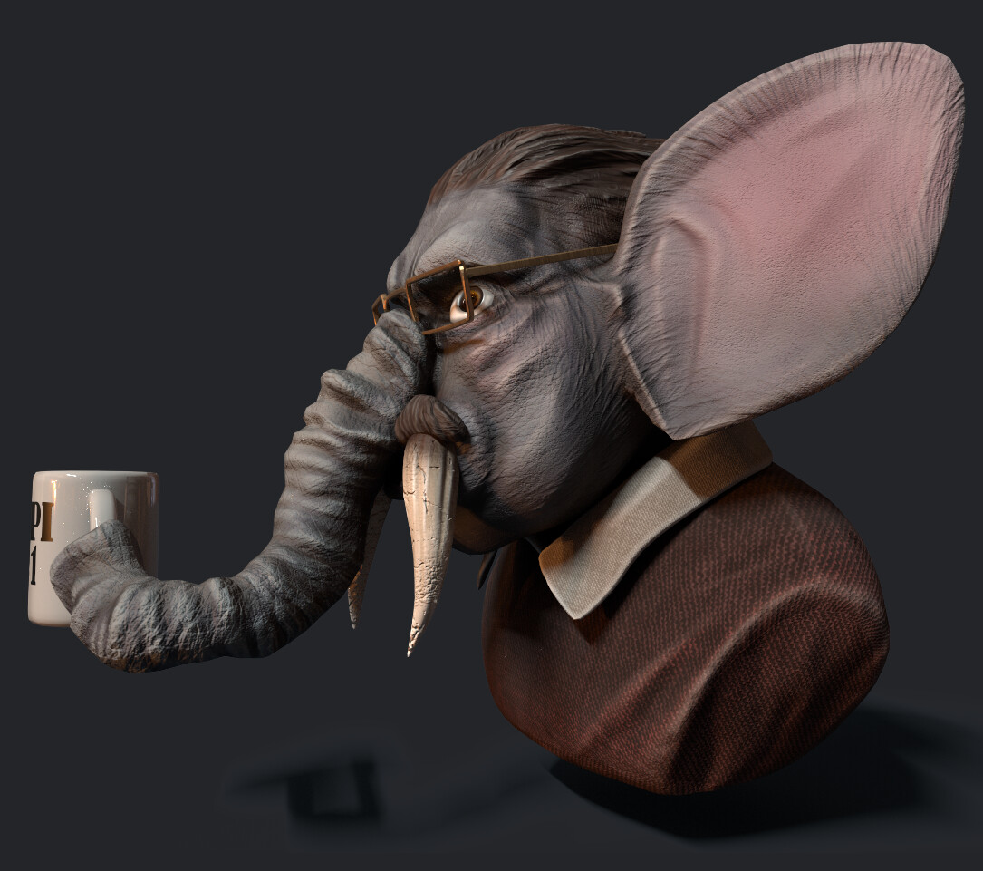 Michael Faivre Rampant - Elephant Grandpa