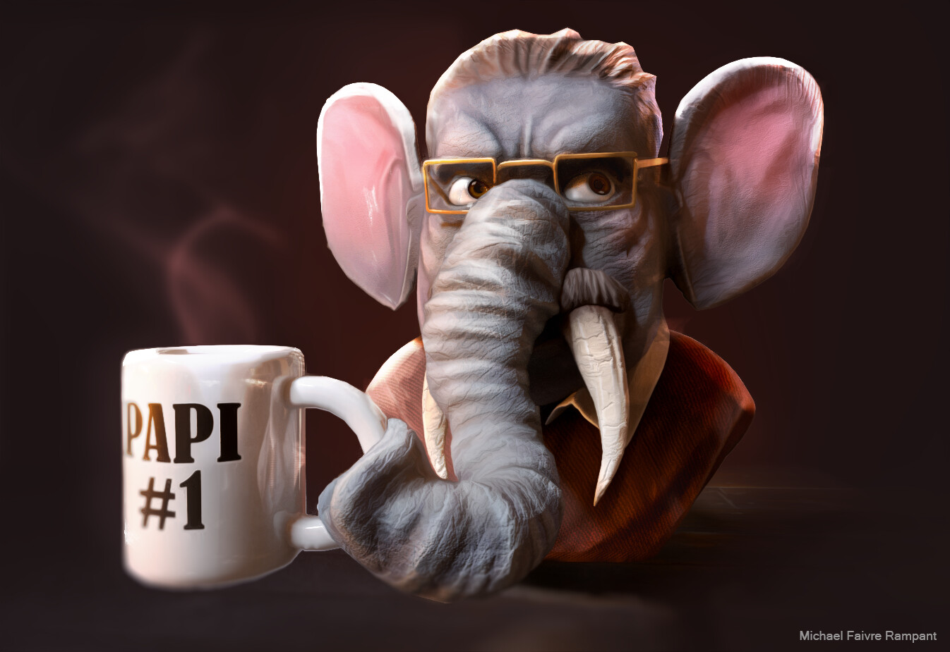 Michael Faivre Rampant - Elephant Grandpa