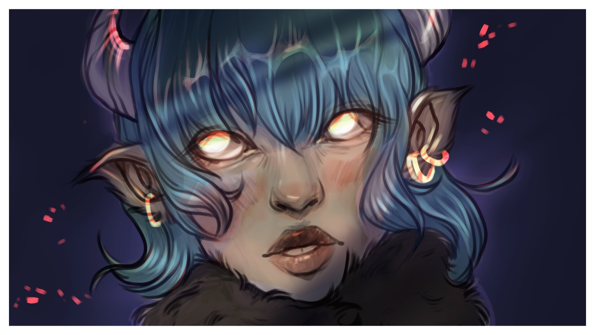 ArtStation - Еlf shapeshifter portrait sketch