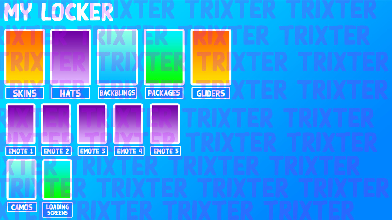 ArtStation - Recreation of Fortnite Locker For Someone