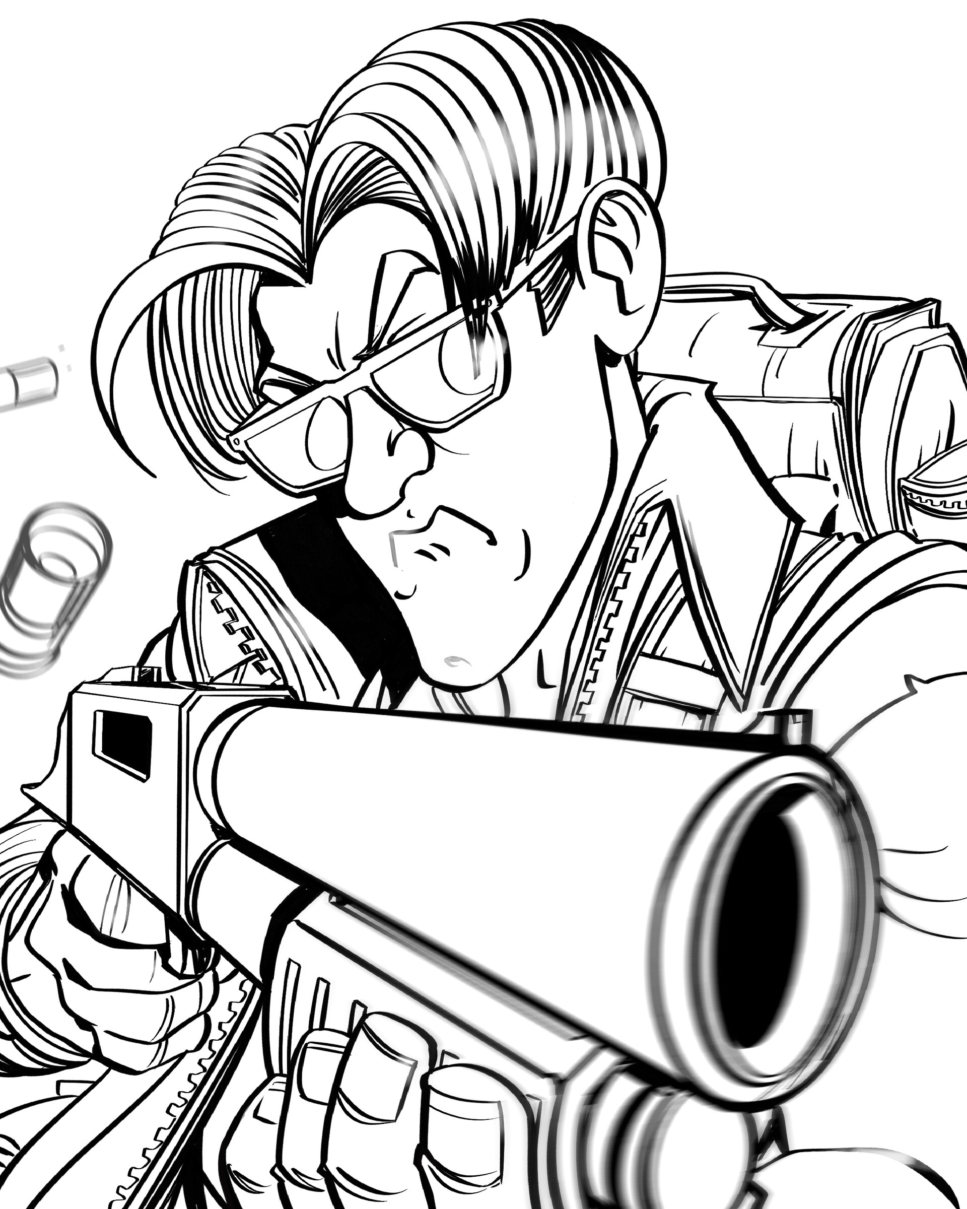 metal slug coloring pages