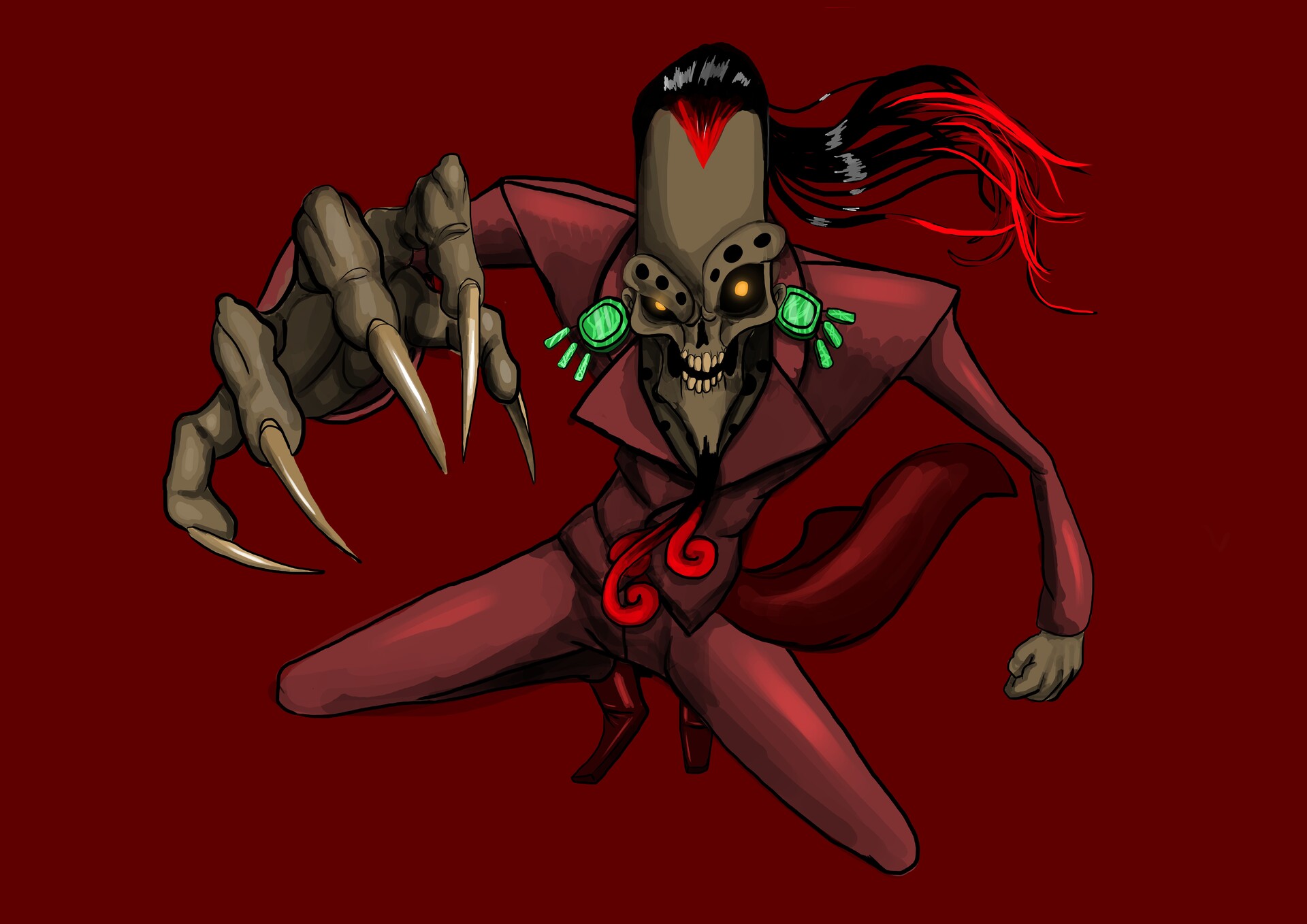 ArtStation - modern depiction of Ah Puch