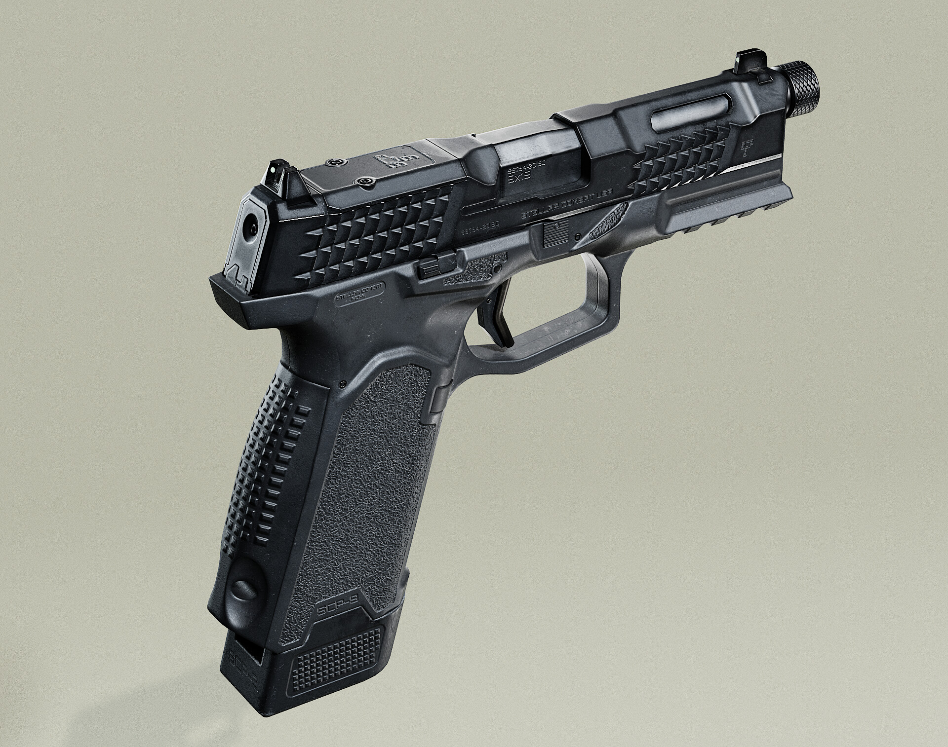Stellar Works - SCP-9 Pistol | Game Ready