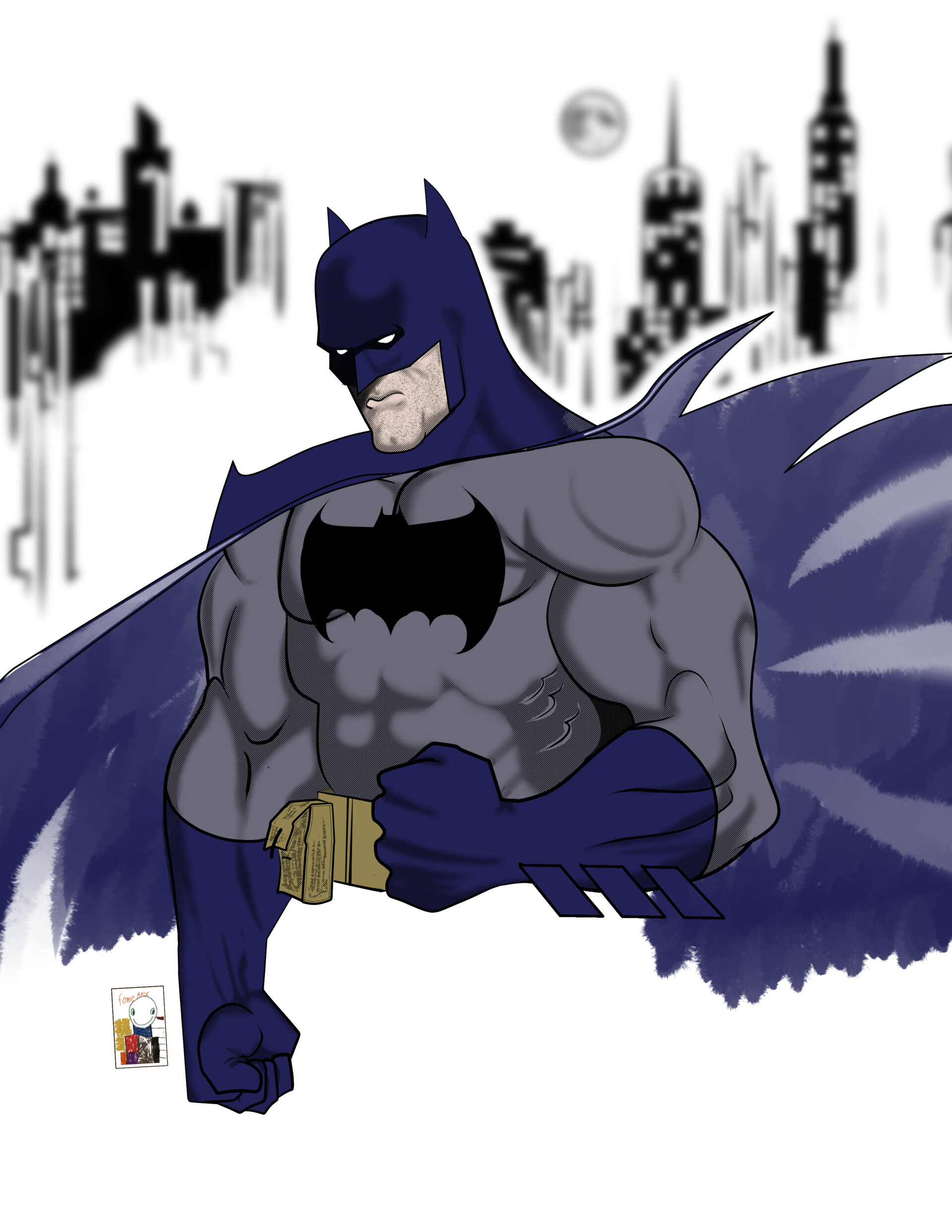 ArtStation - Batman (after Ariel Olivetti)