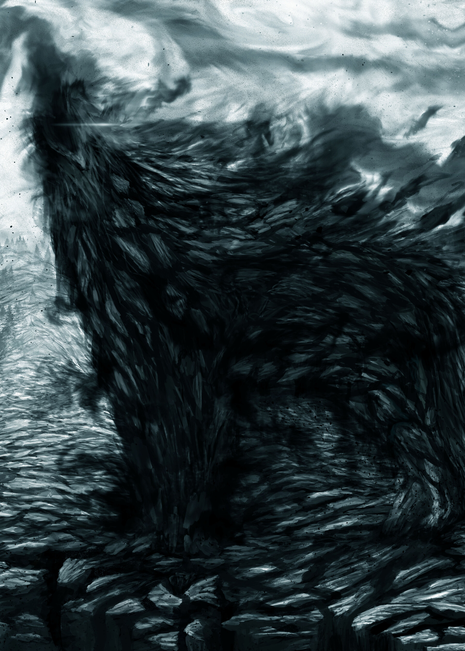 ArtStation - Howling Wolf