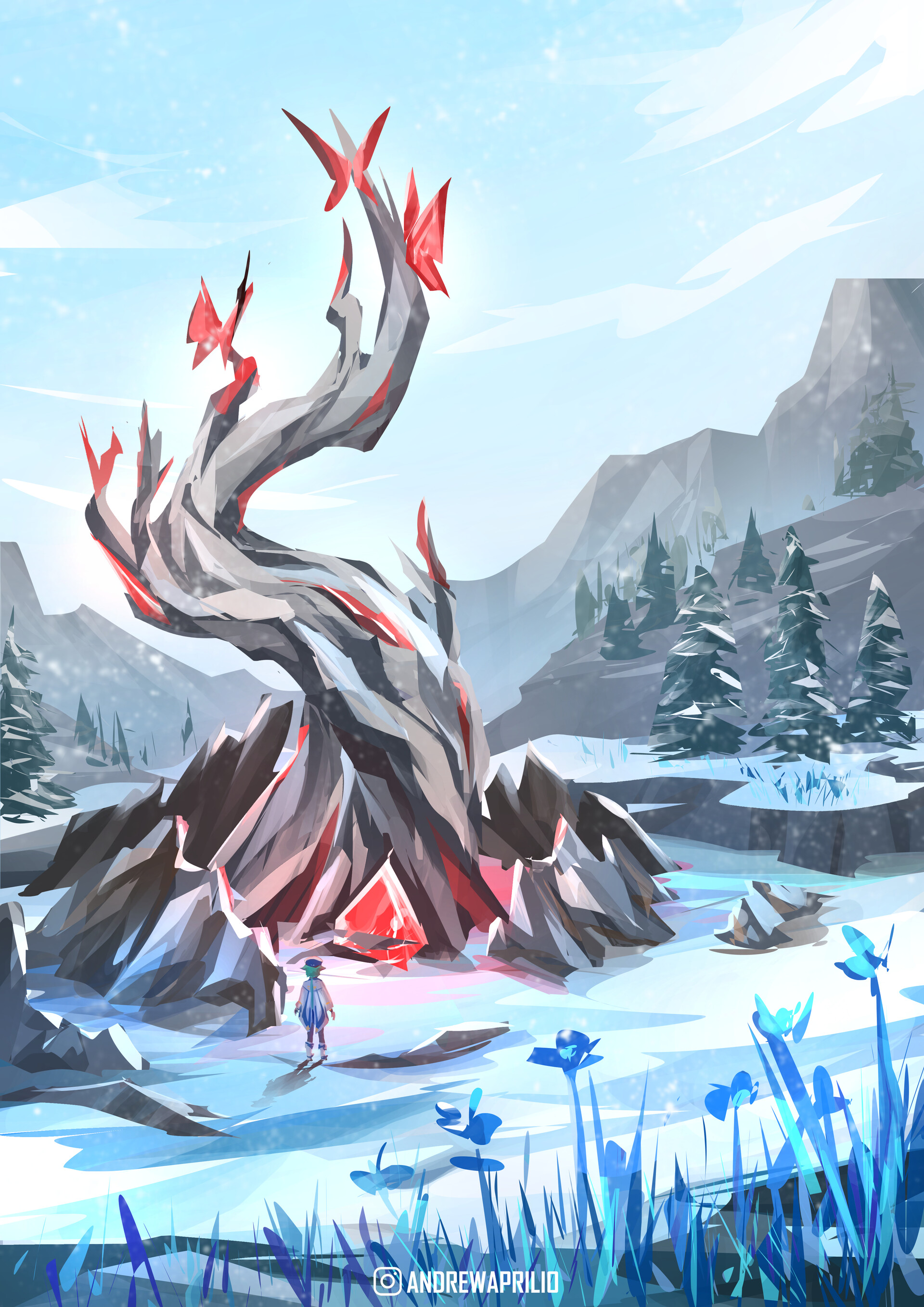 ArtStation - Frostbearing Tree, Dragonspine