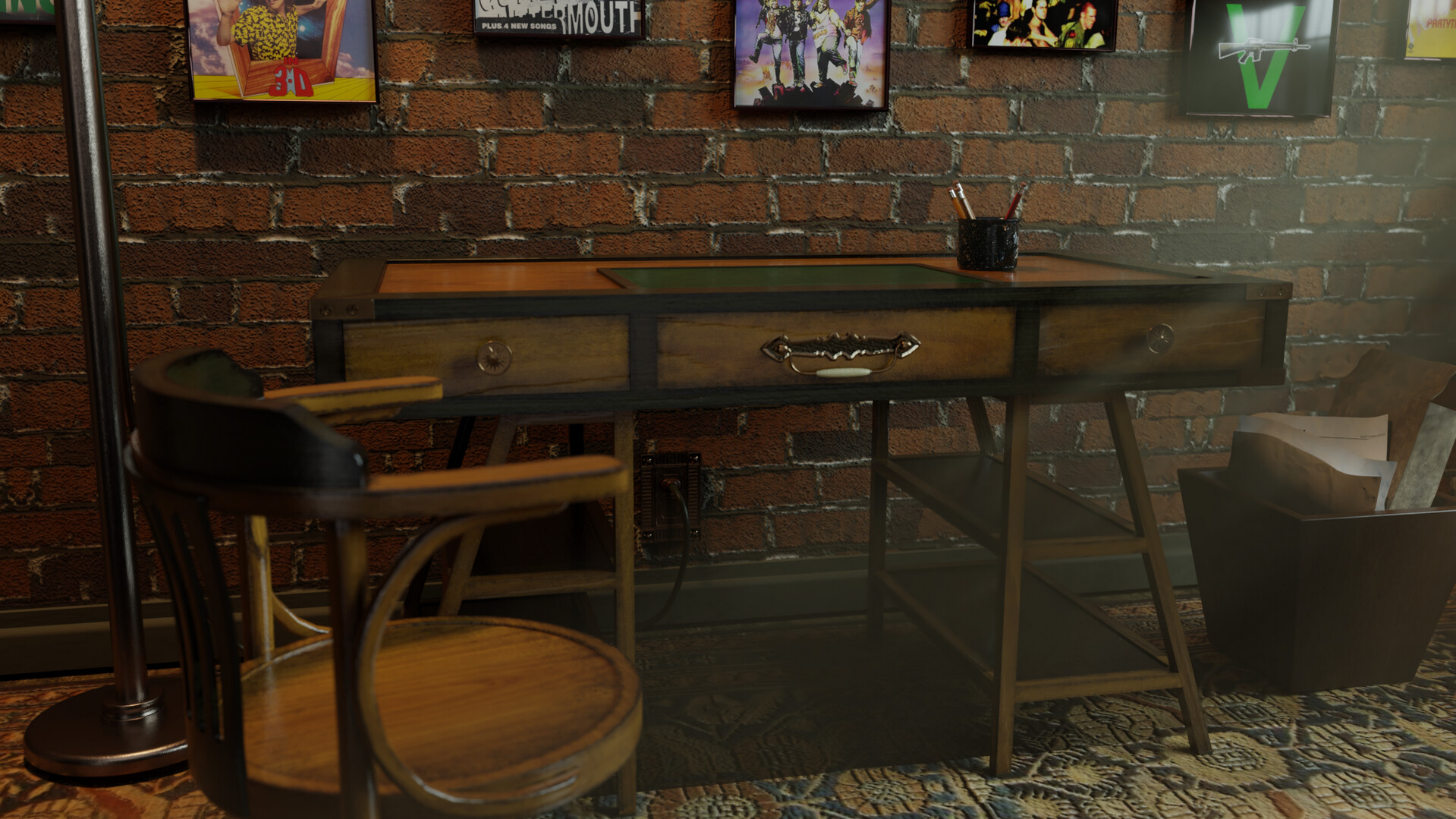 ArtStation - Navigator's Desk and Chair