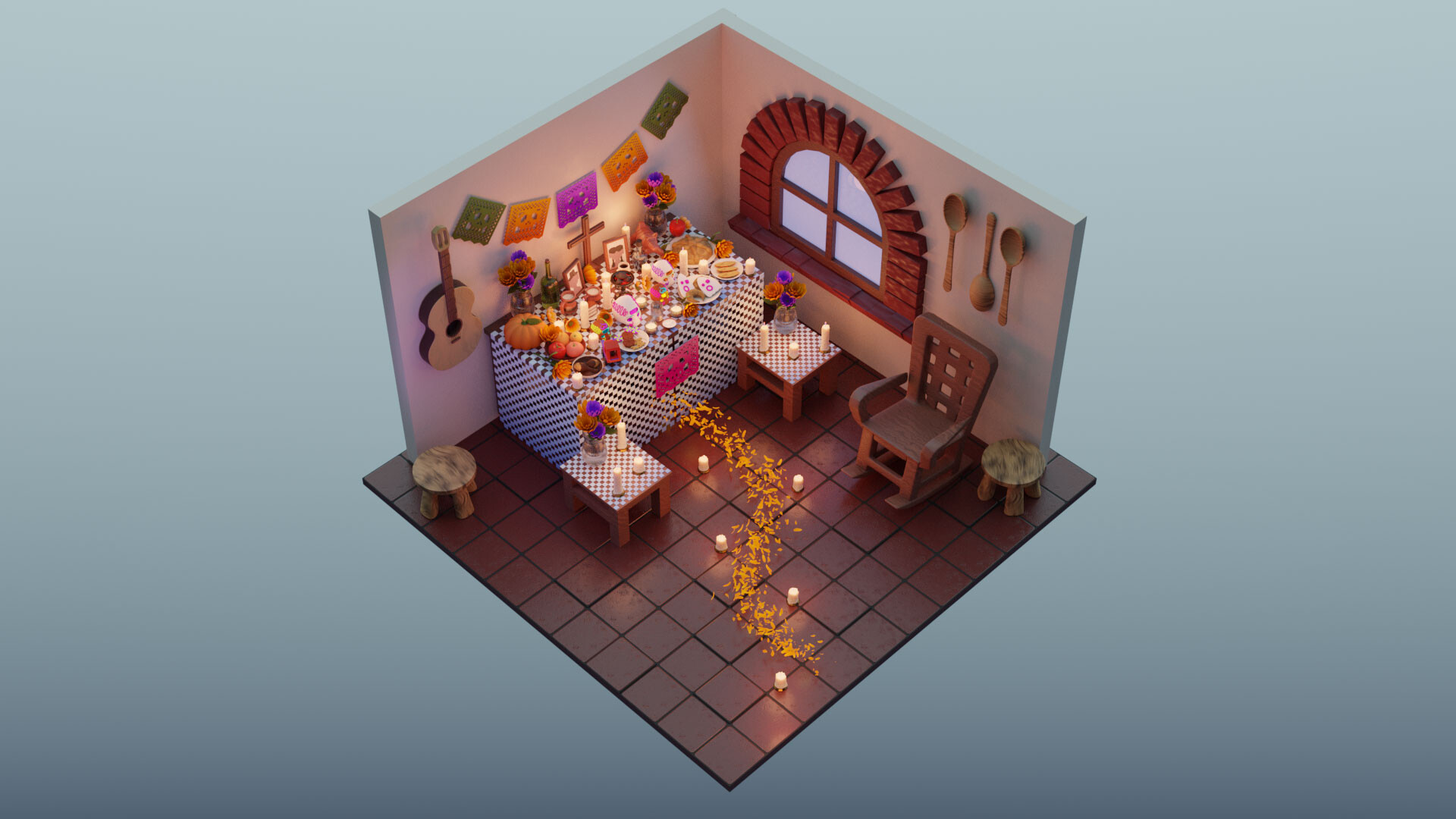 ArtStation - Ofrenda Día de Muertos III