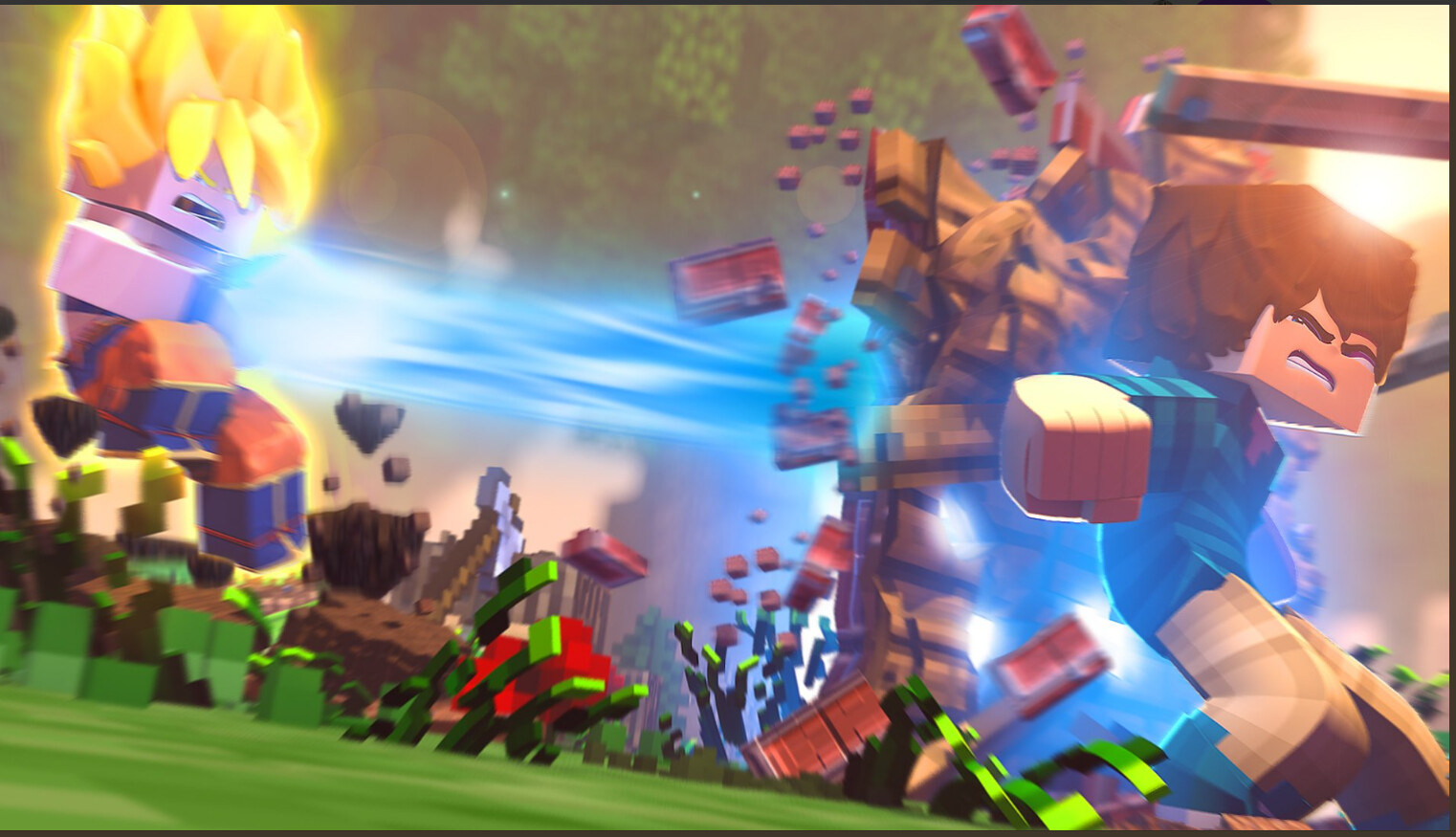 ArtStation - Minecraft thumbnail. (Dragon ball)