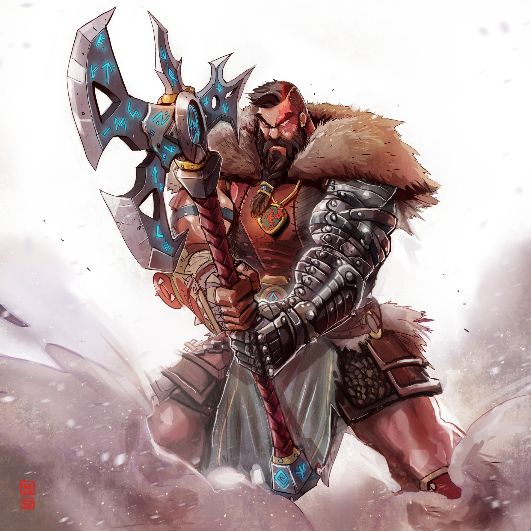 ArtStation - BARBARIAN WITH IRONARM