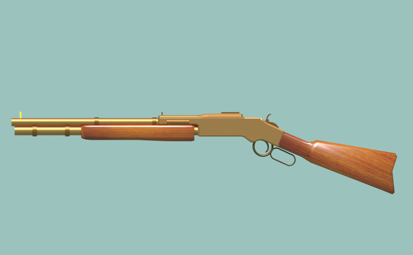 ArtStation - Grand Rifle lowpoly repeater