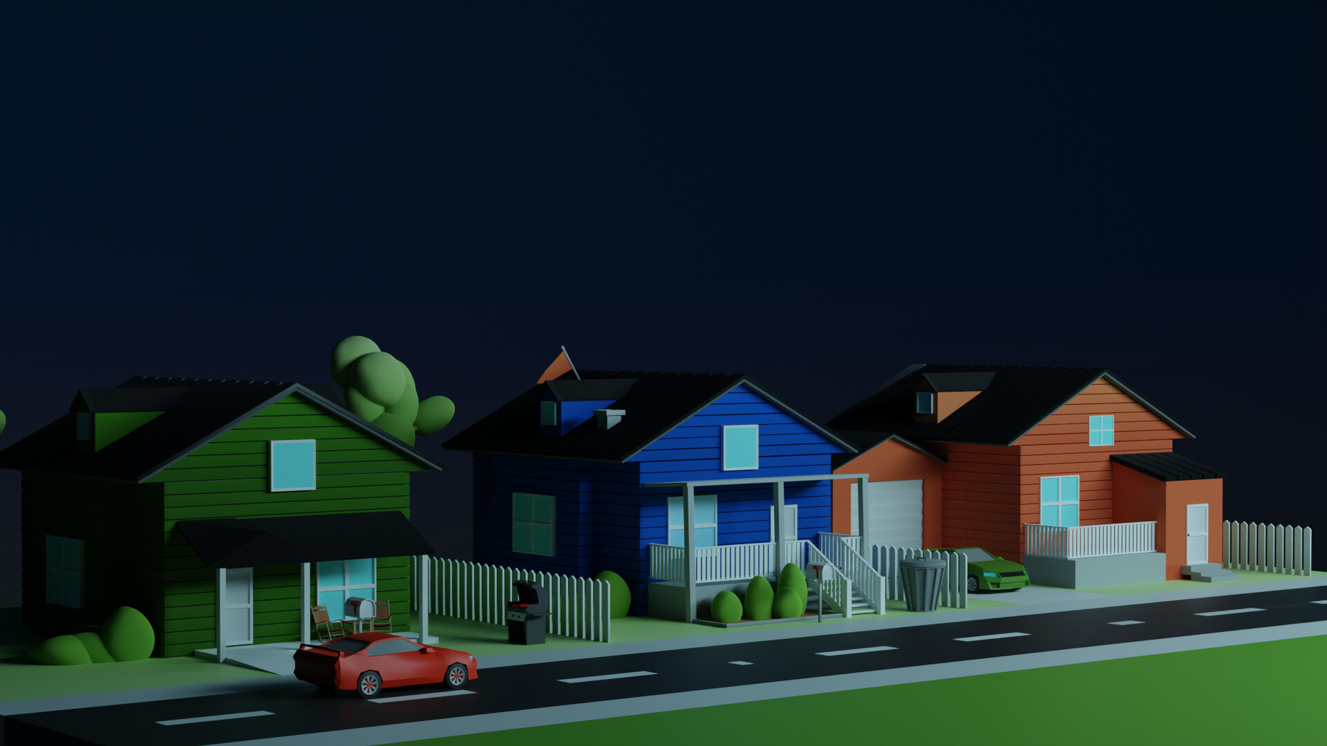 ArtStation - Low Poly City