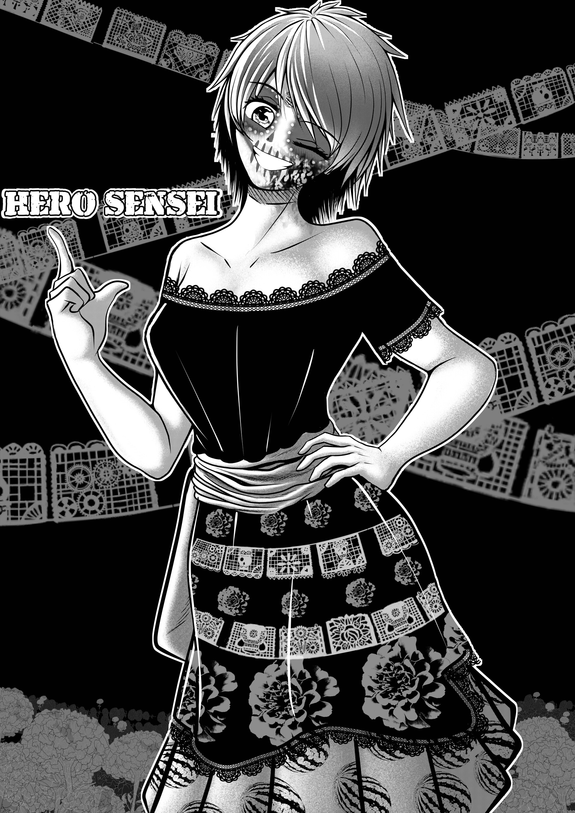 ArtStation - LADY SANDIA DRESSED AS CATRINA
