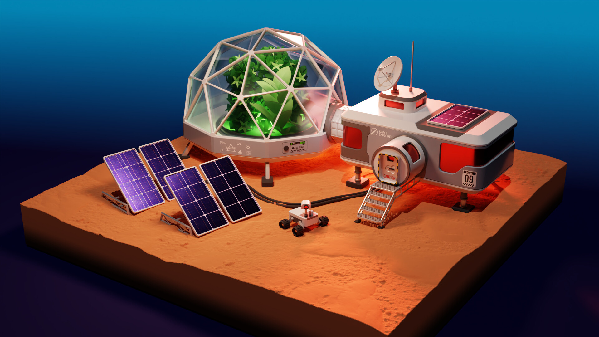 ArtStation - Mars station