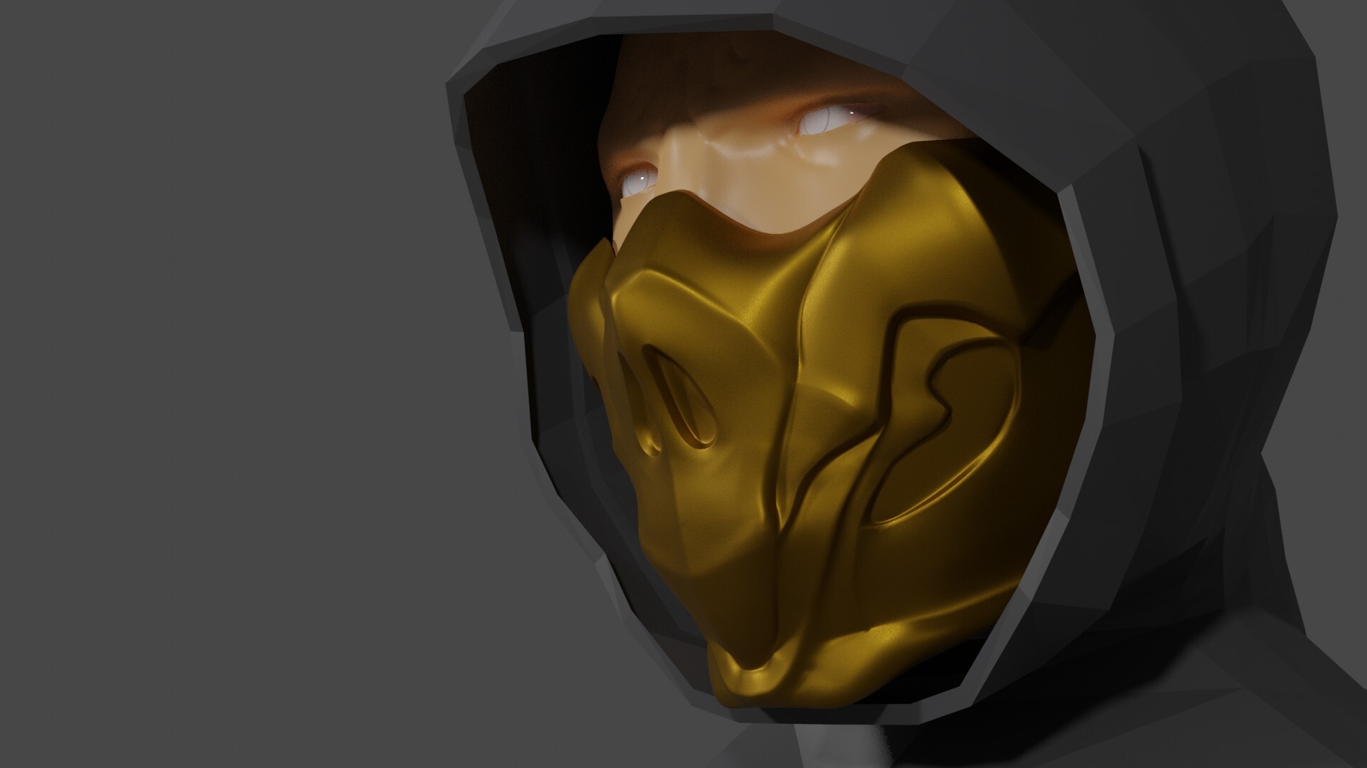 ArtStation - scorpion mask mortal kombat