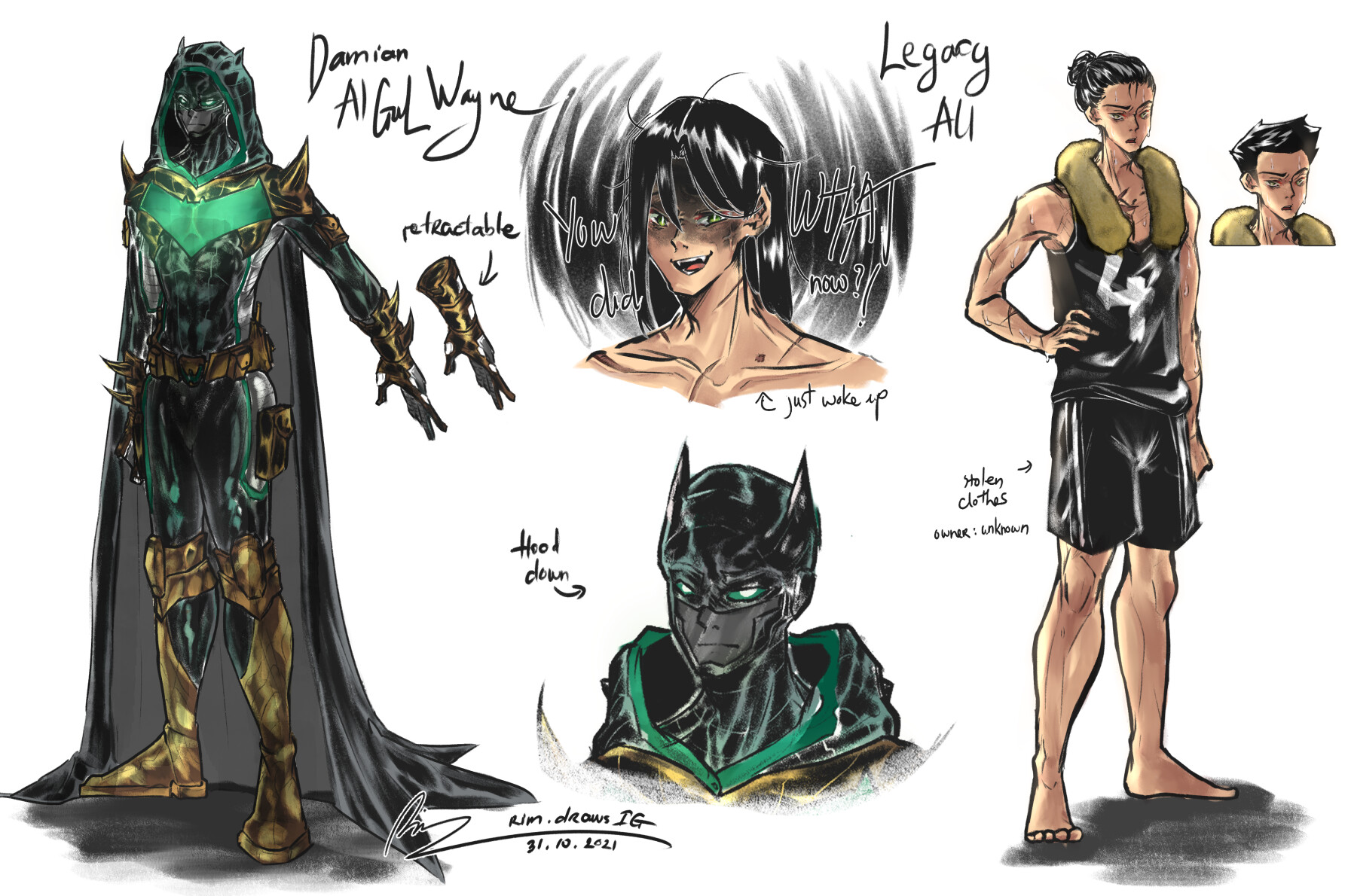Artstation Batman Damian Wayne And Robin Jonathan Kent Concept Design