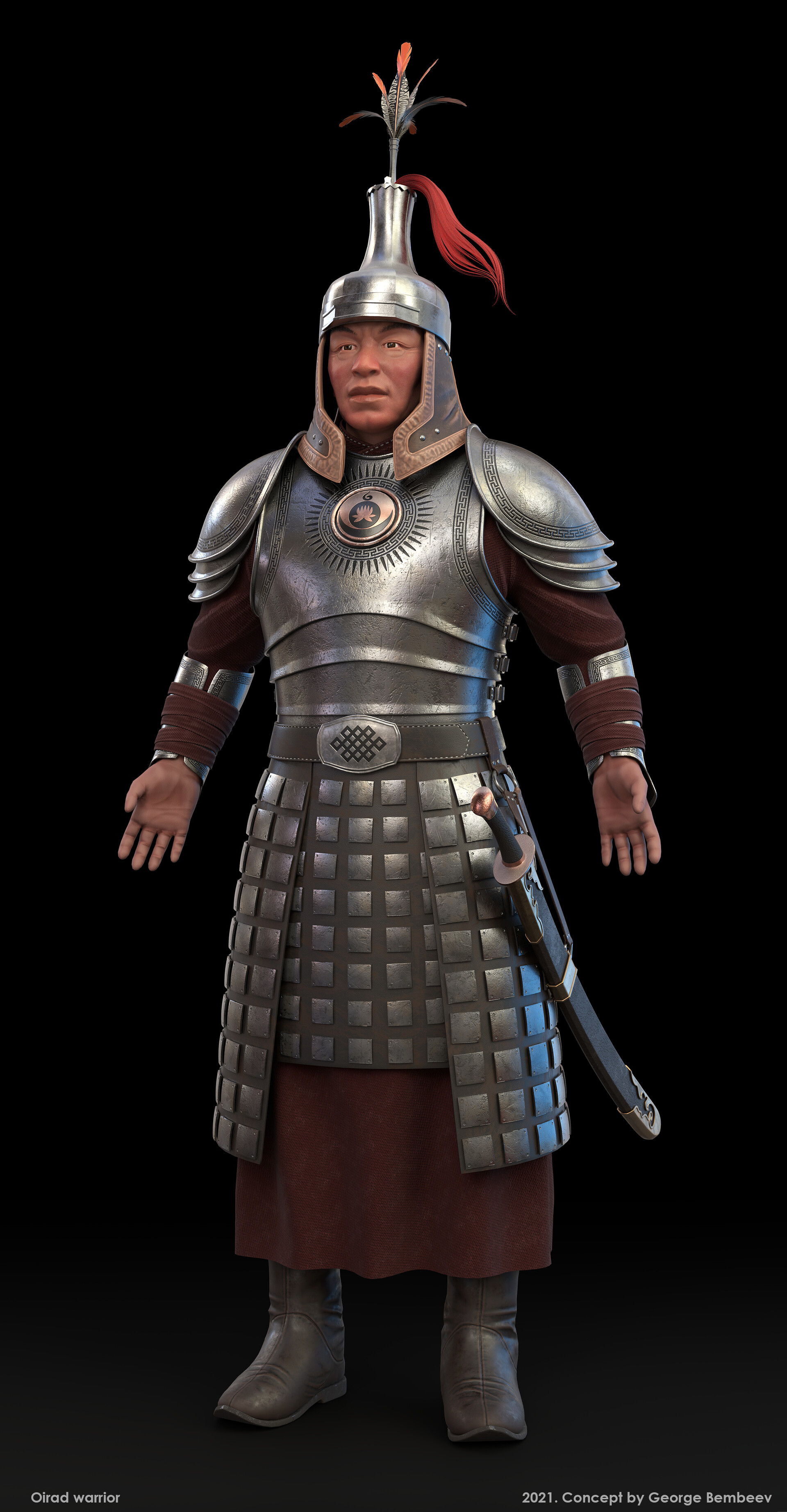 ArtStation - Oirad warrior