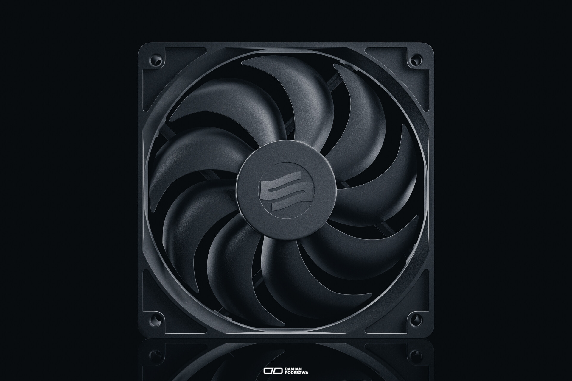 Damian Podeszwa - Silentium PC Sigma HP 120 - PC fan product vis / packshot