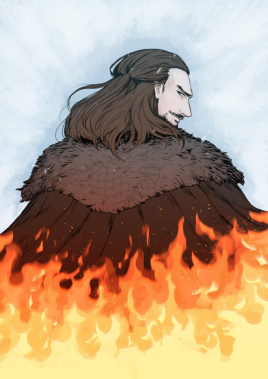 ArtStation - Uncle Benjen (Game of Thrones)