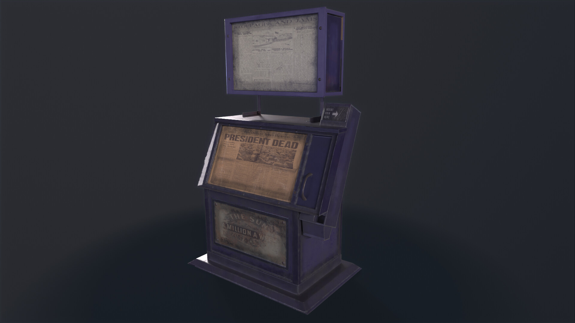 ArtStation - newspaper stand