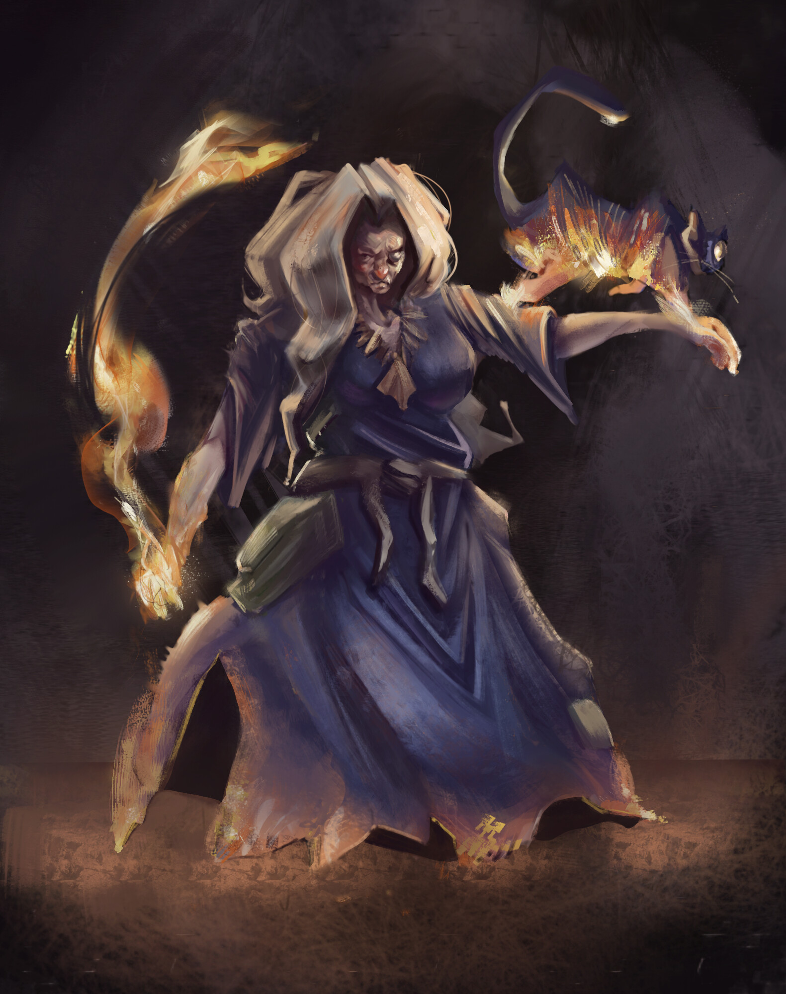 ArtStation - The Blind witch (Character desing)