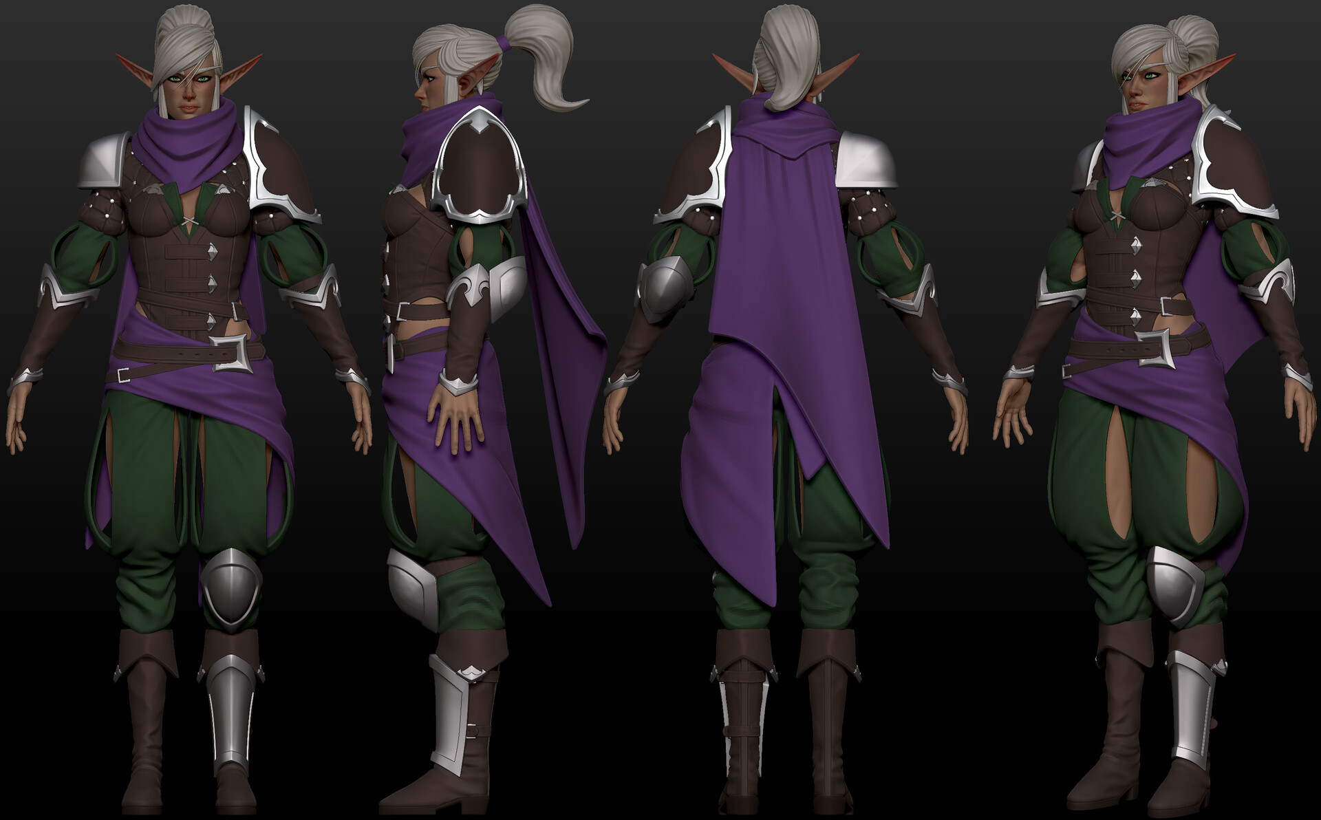 ArtStation - Elf Rogue WIP