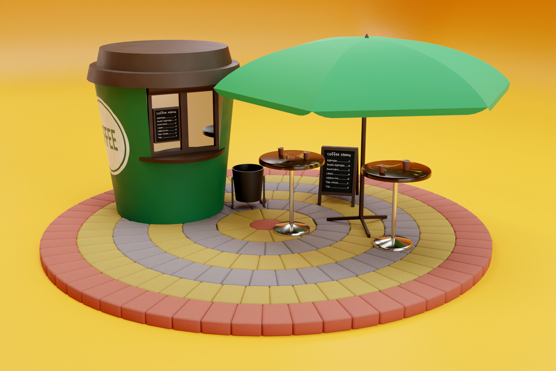 ArtStation - Coffee Cup Kiosk