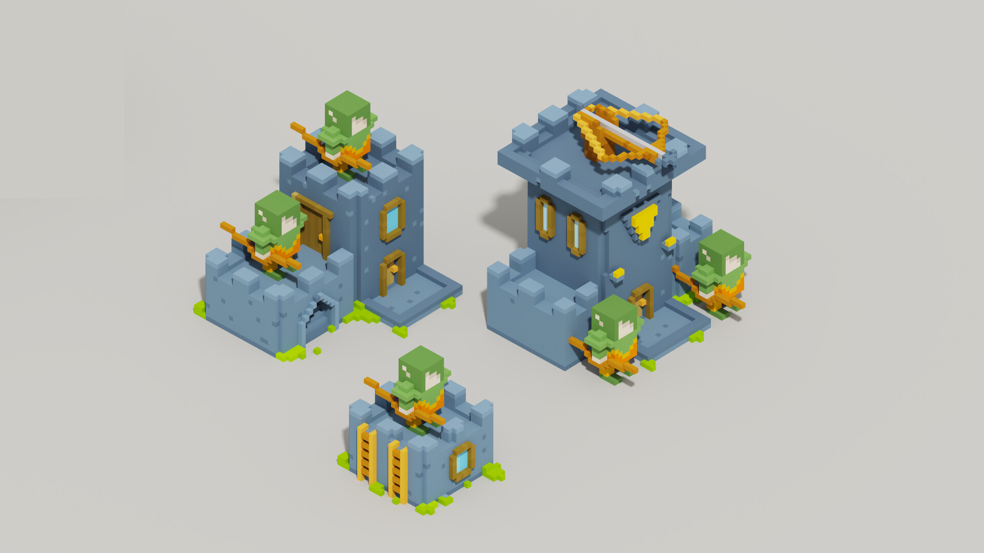 ArtStation - Voxel tower 3