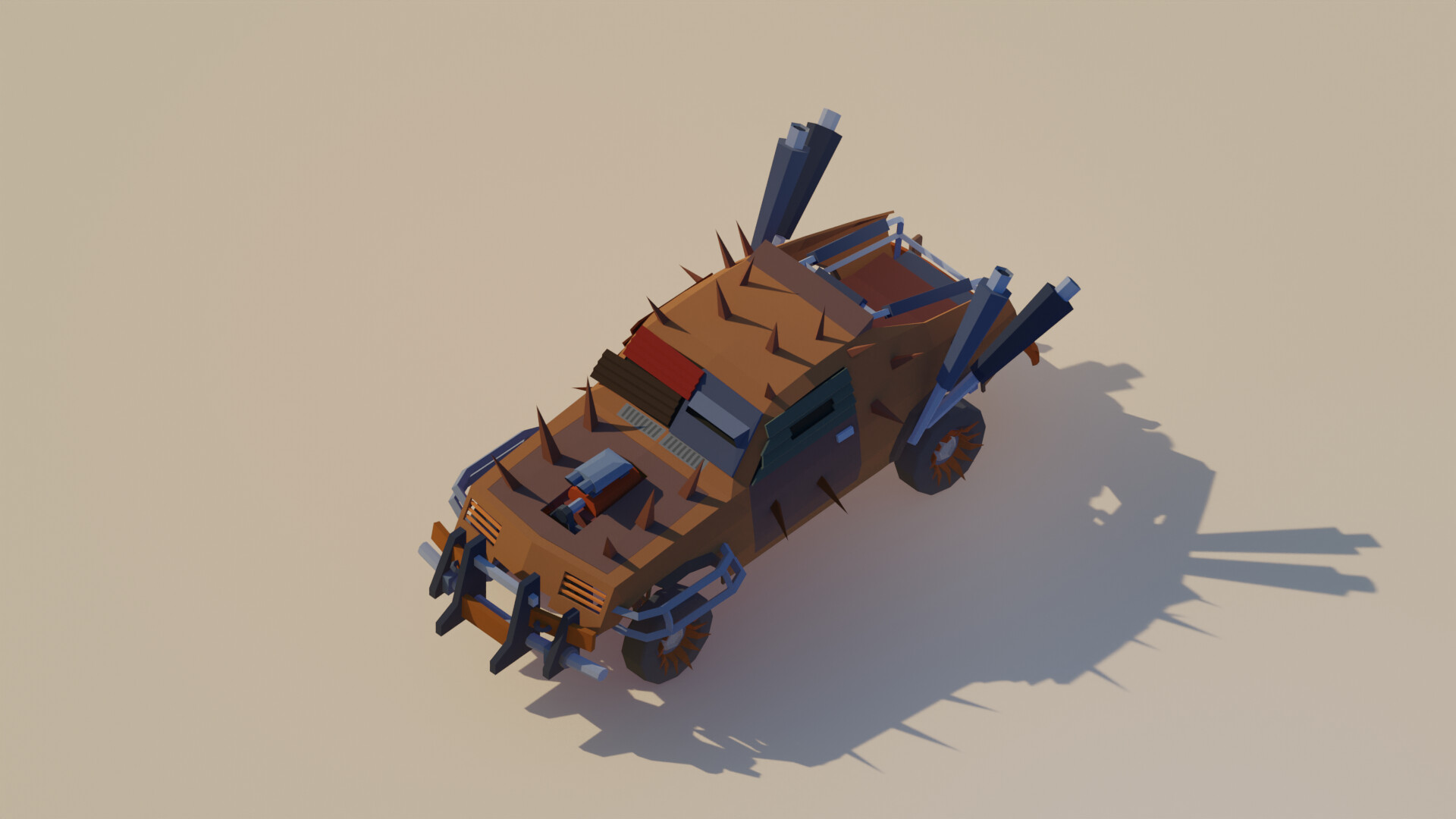 ArtStation - Lowpoly Raiders' Car