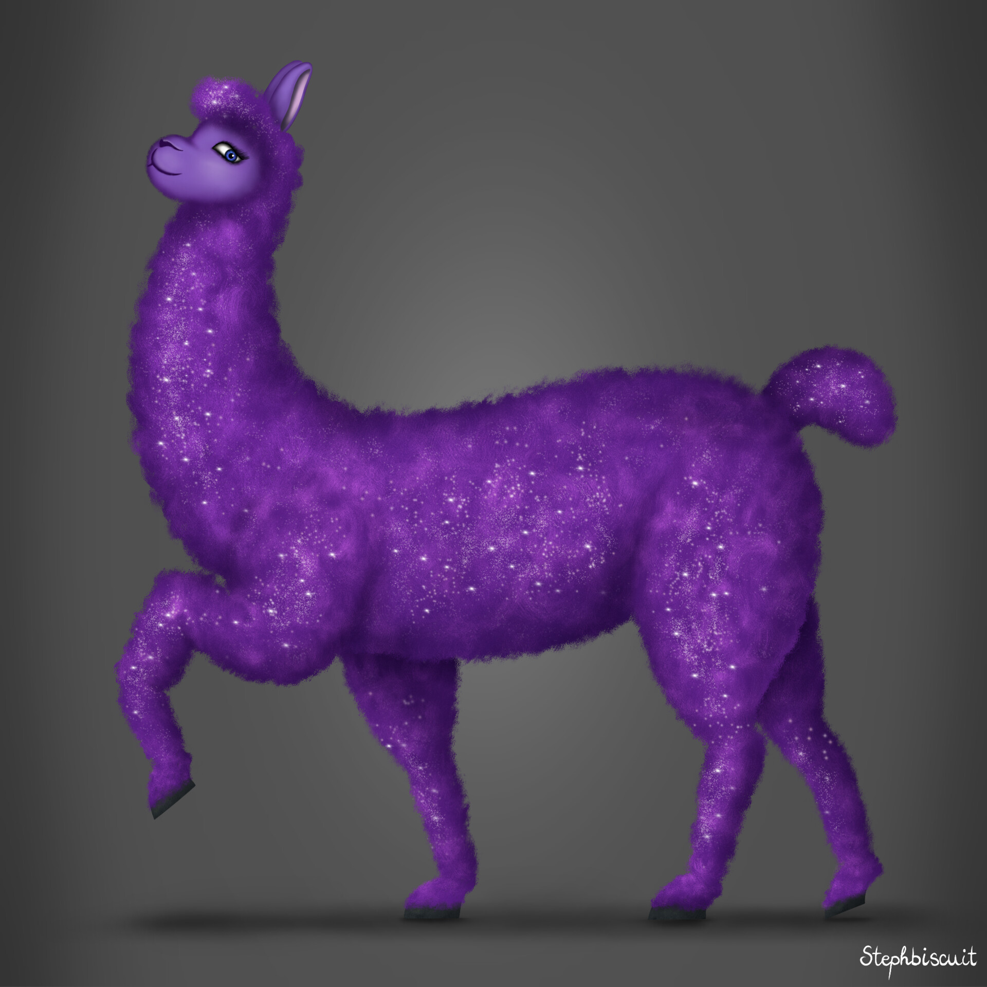 ArtStation - Purple Sassy Alpaca