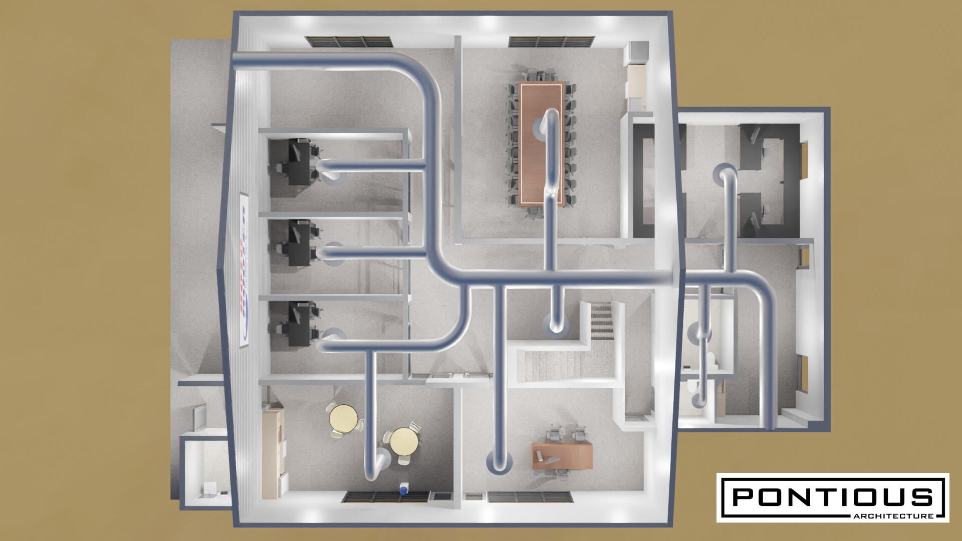 ArtStation - Roto Rooter - Interior - Pontious Architecture