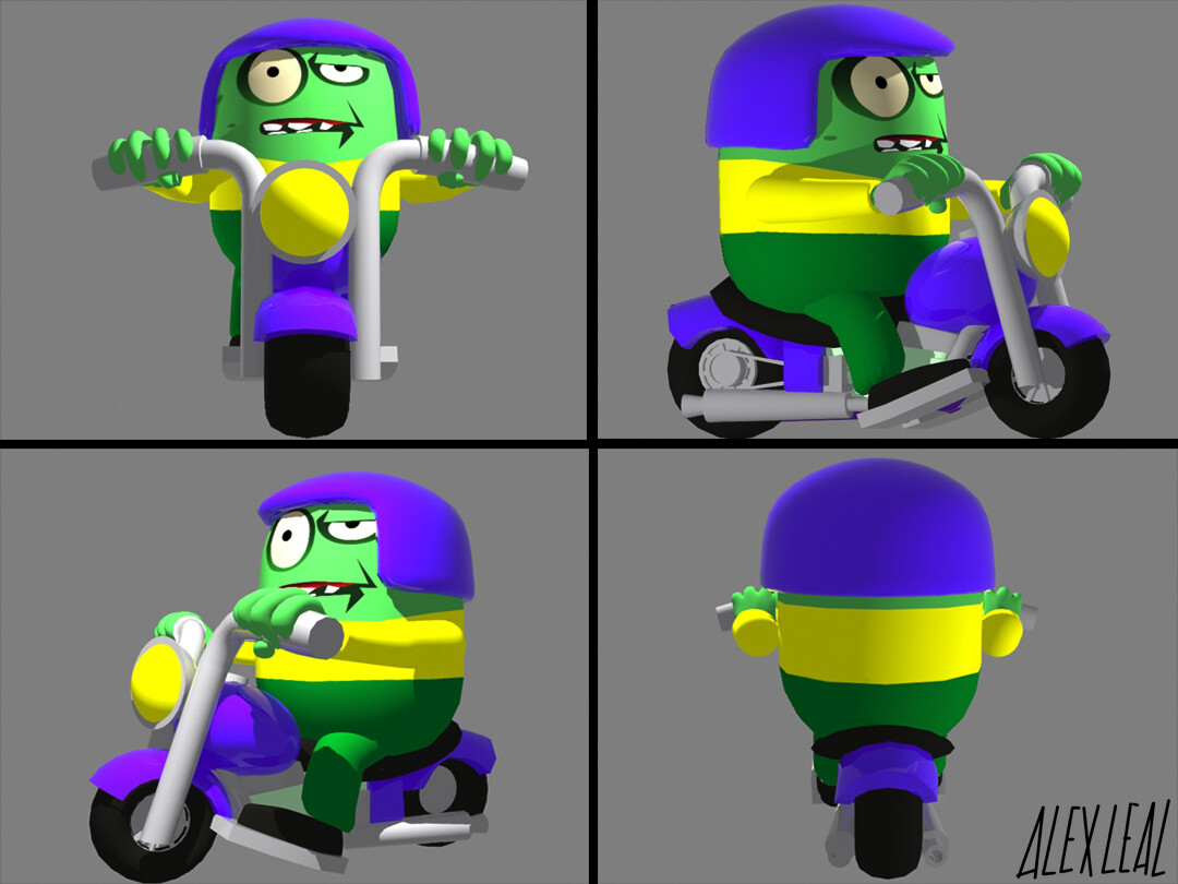 ArtStation - Motorcycle zombie