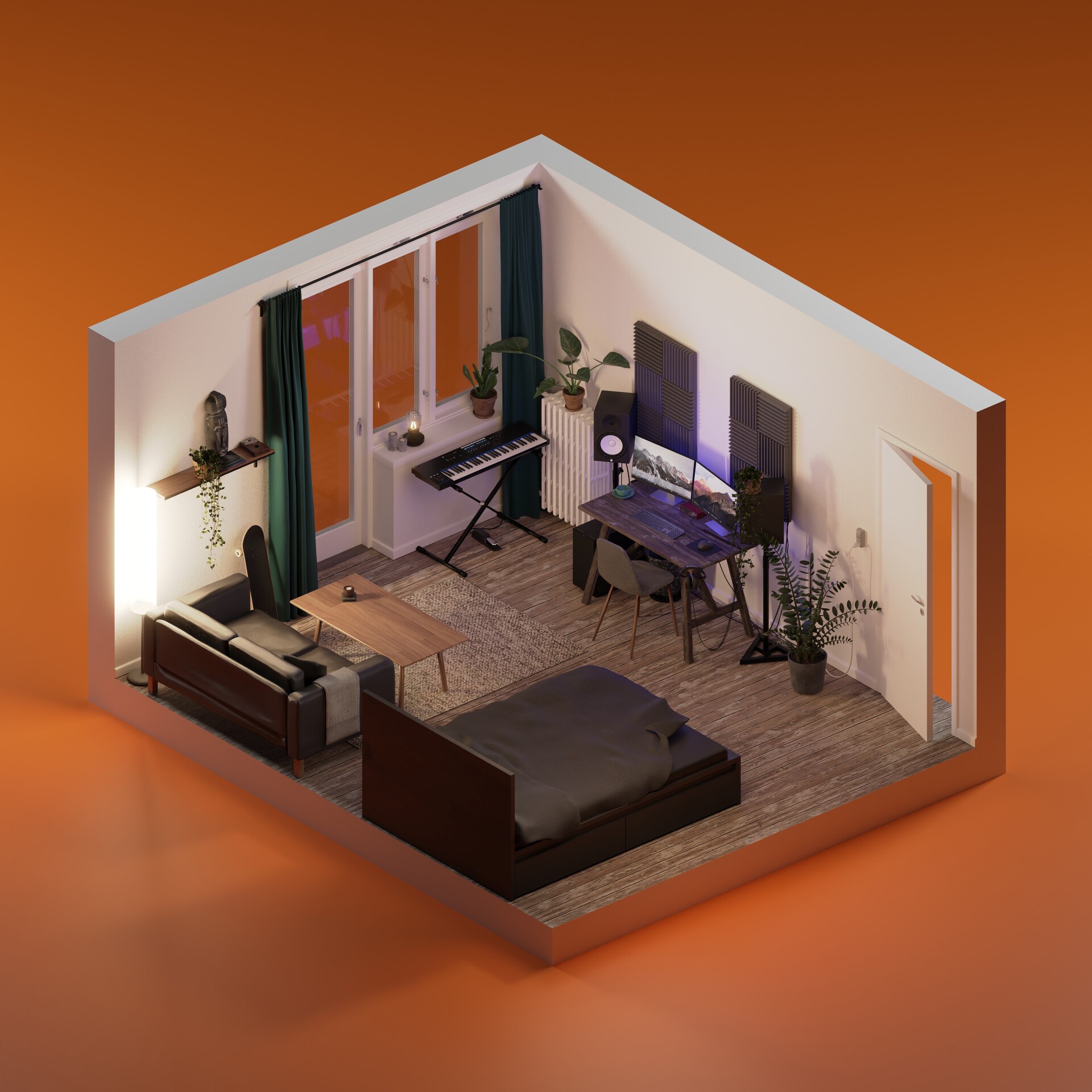 ArtStation - Orthographic Home Studio