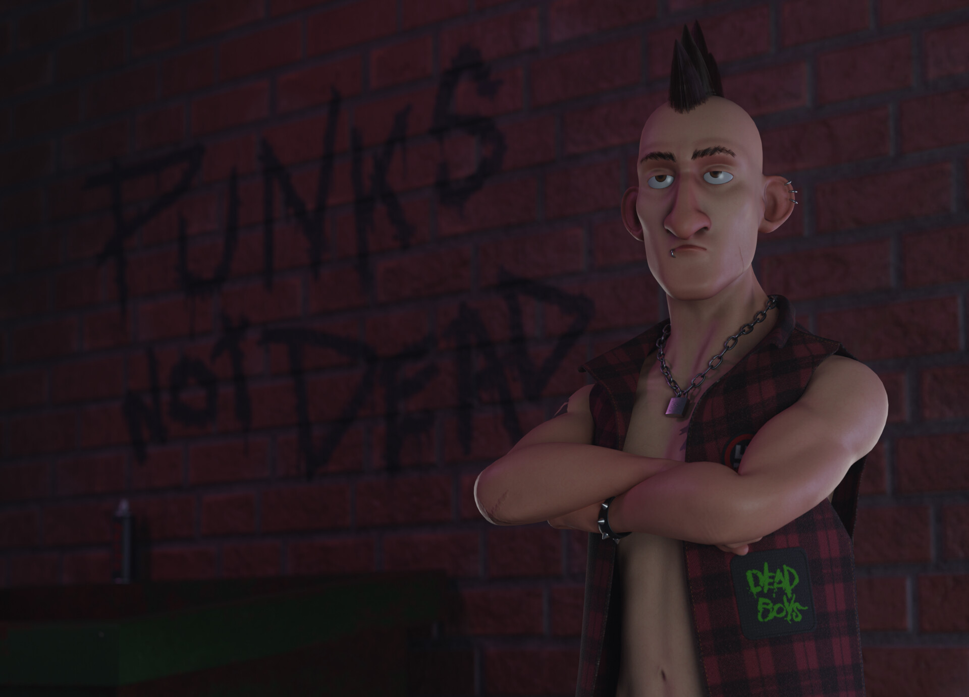 ArtStation - Punker - Punks not Dead