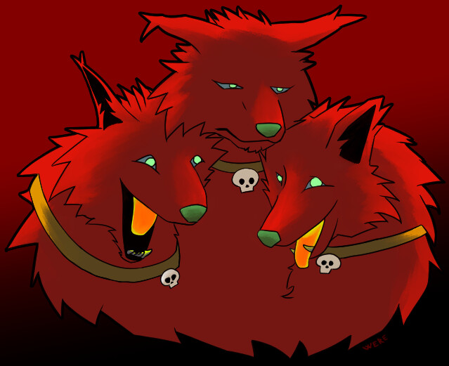 ArtStation - Cerberus laugh