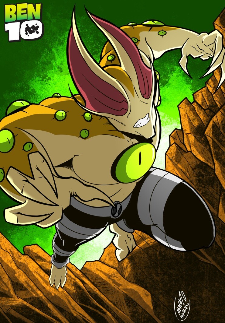 how to draw eye guy ben 10