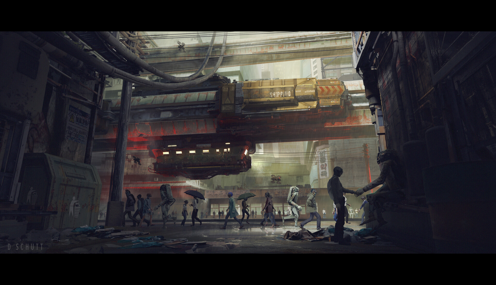 ArtStation - Futuristic City Alley
