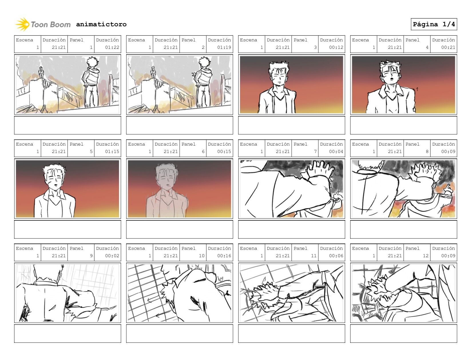 ArtStation - Storyboard Test 20sec - Mob Psycho II