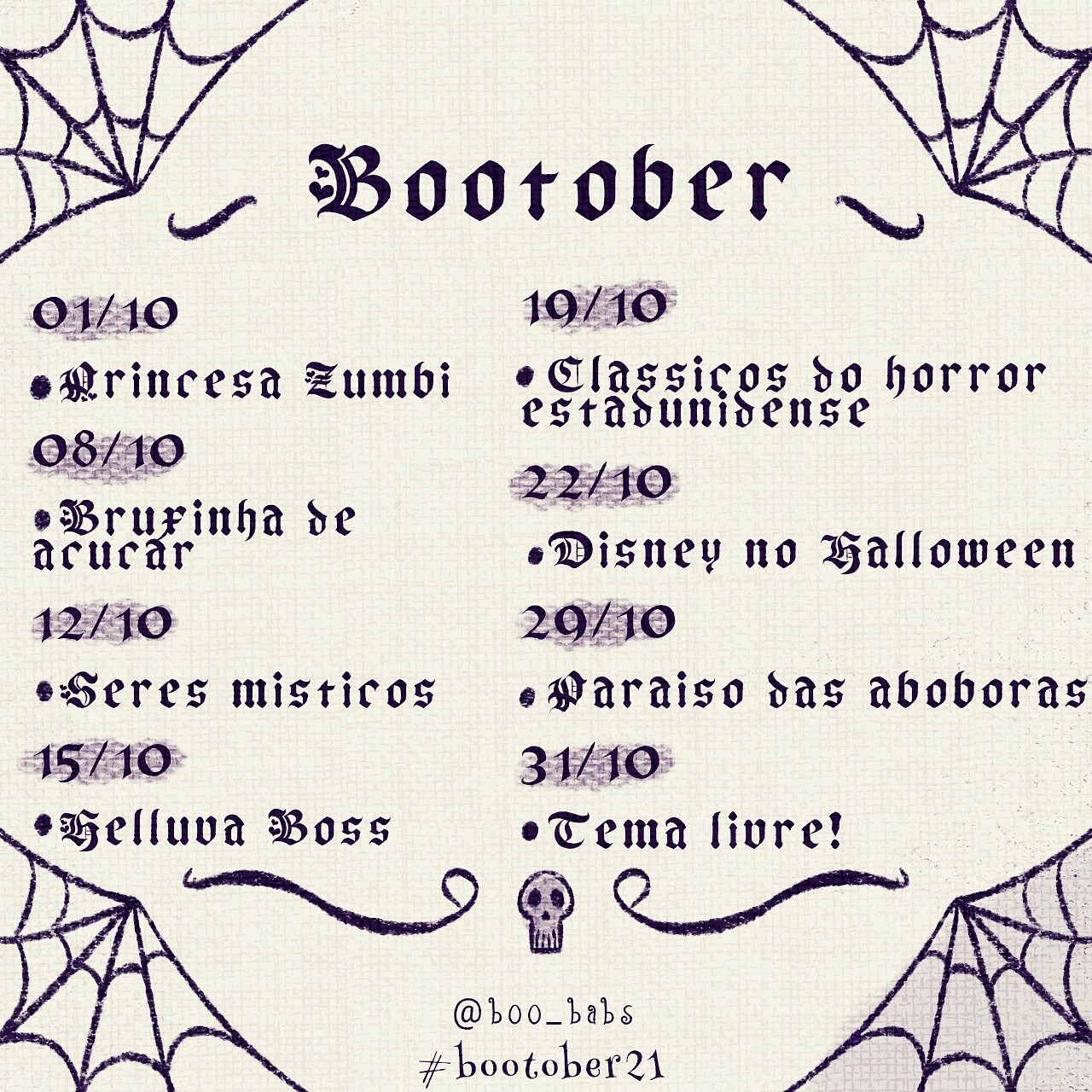 ArtStation - Inktober prompts