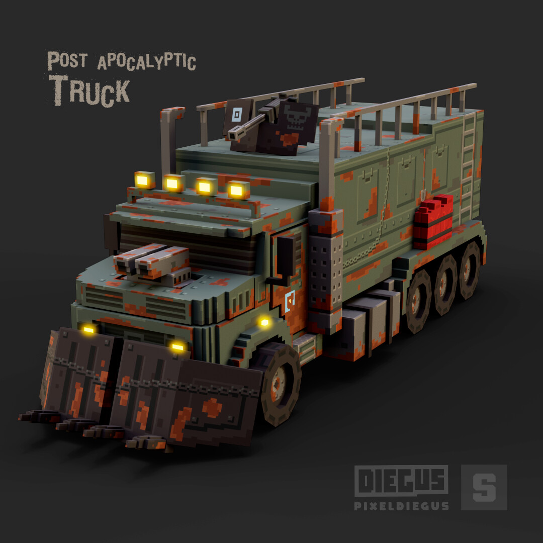 ArtStation - Post apocalyptic truck
