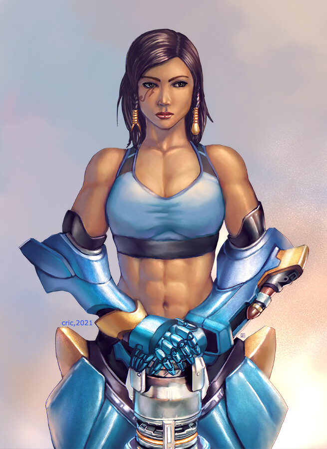 ArtStation - Pharah Overwatch based on Zoe Kravitz