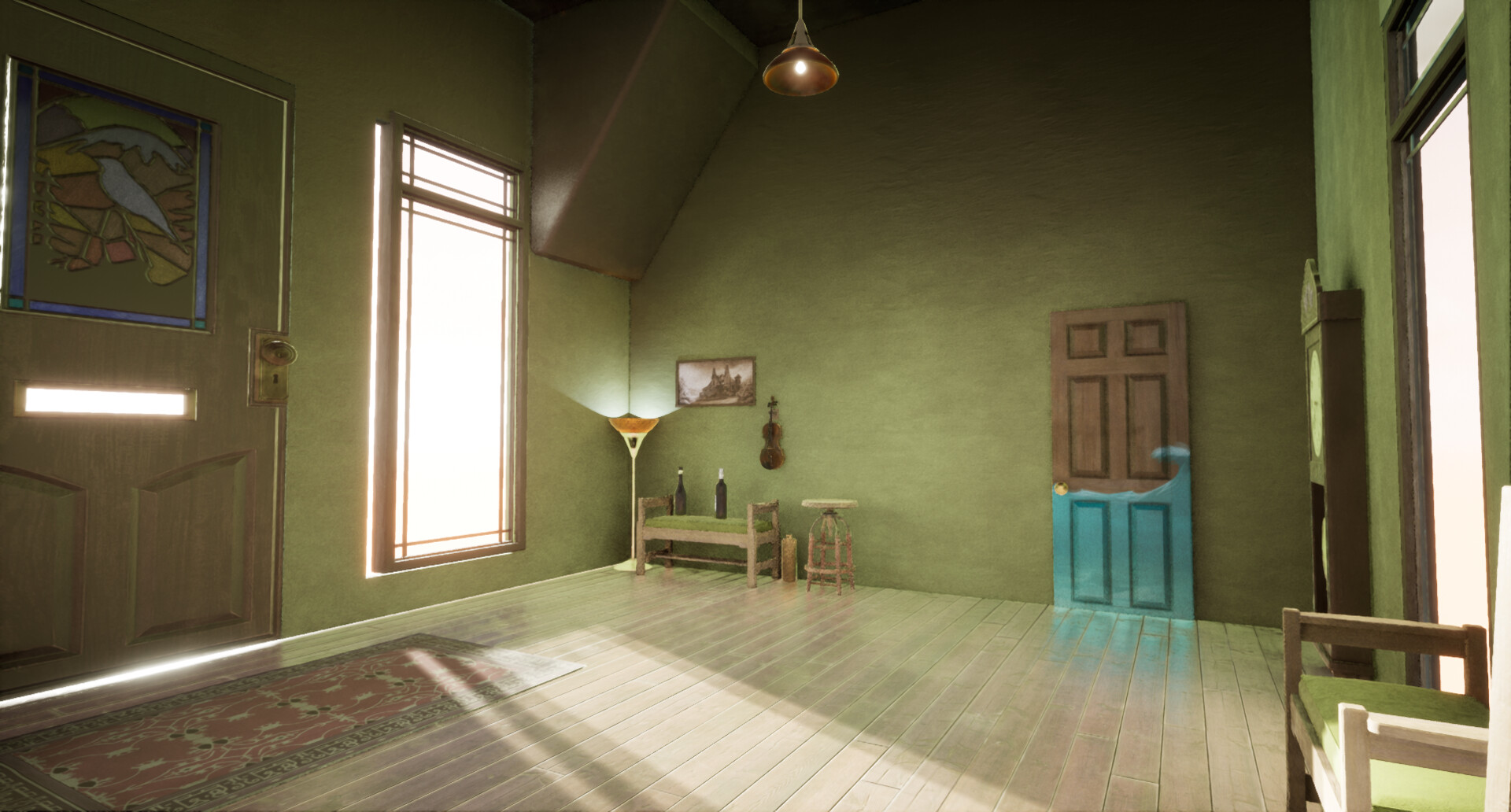 Michael Hallett - Raytracing Lighting Simple Layout