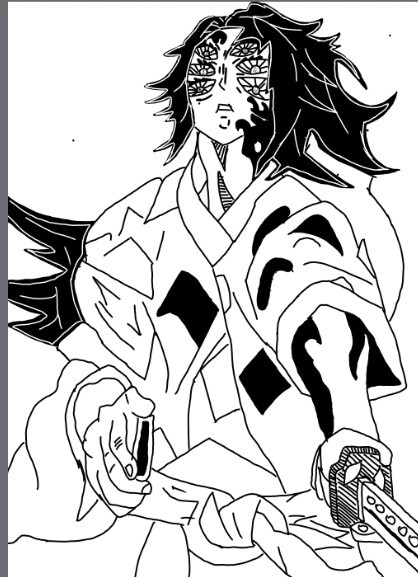 ArtStation - Demon slayer upper moon 1 fan art