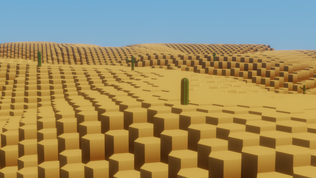 ArtStation - Low Poly mock Biomes