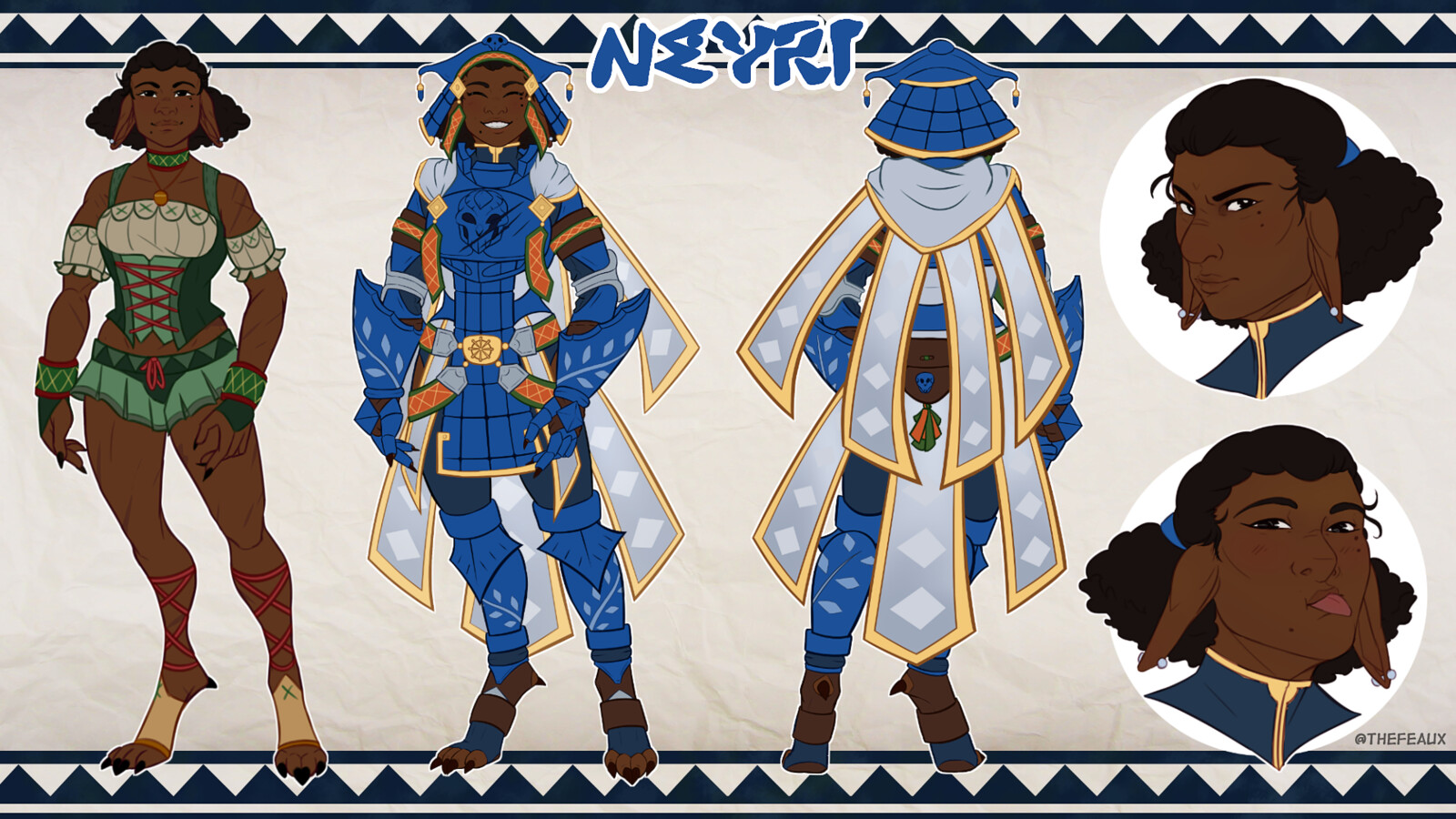 Taylor TheFeaux - Monster Hunter Original Character Concept - Neyri