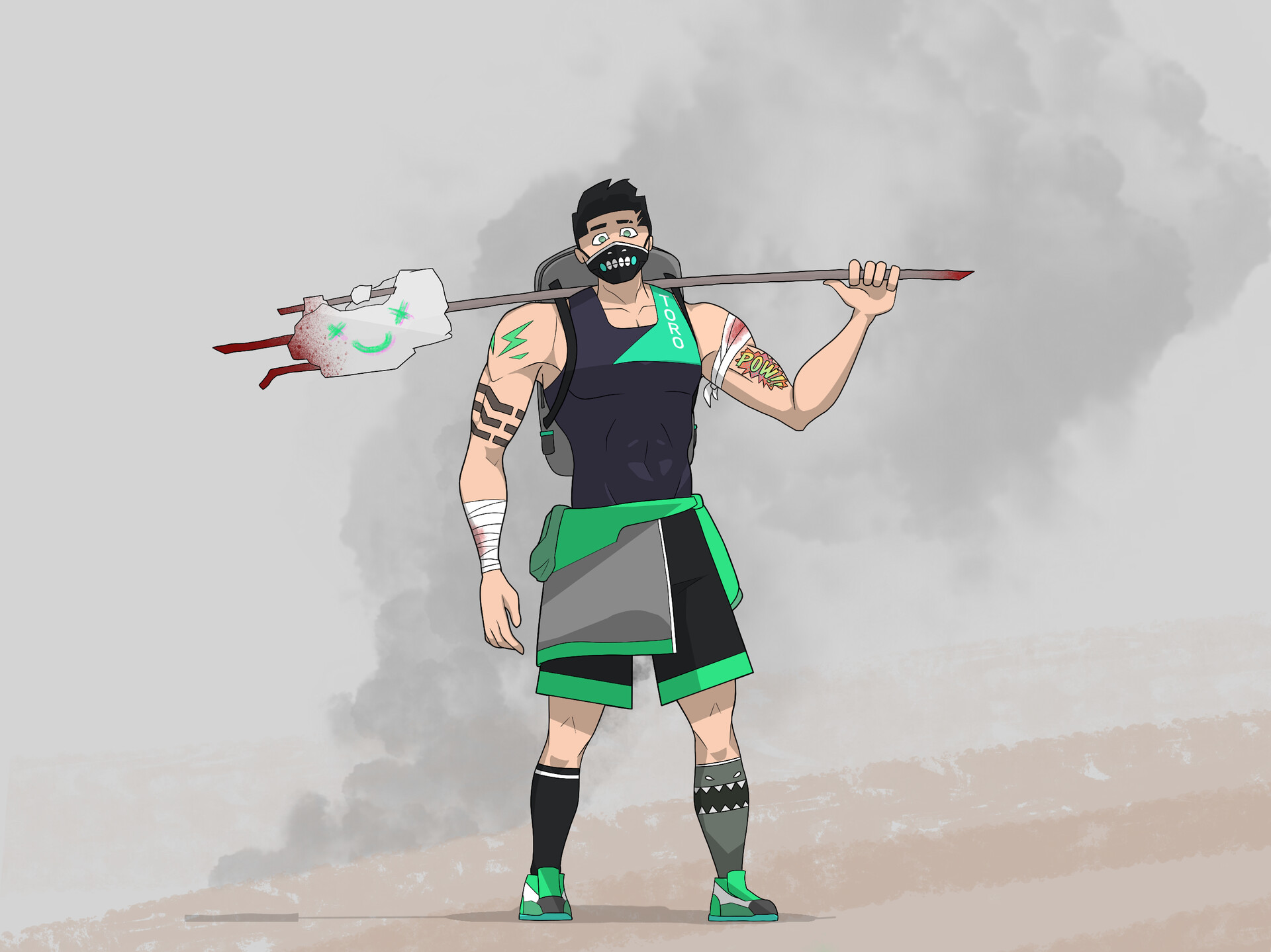 ArtStation - Post-Apocalyptic Body Builder