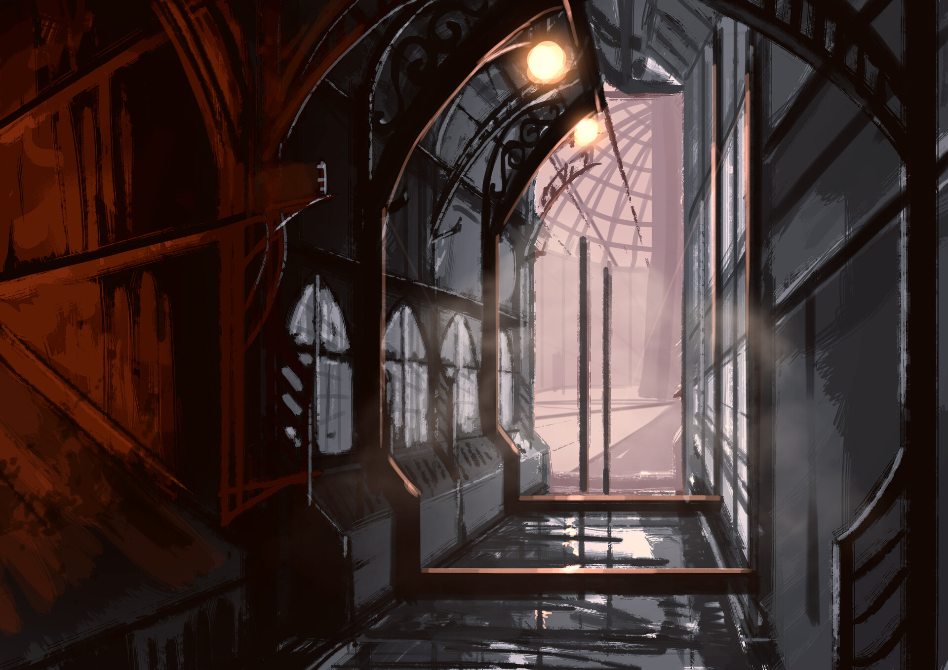 ArtStation - Future-Gothic Coloration experiment